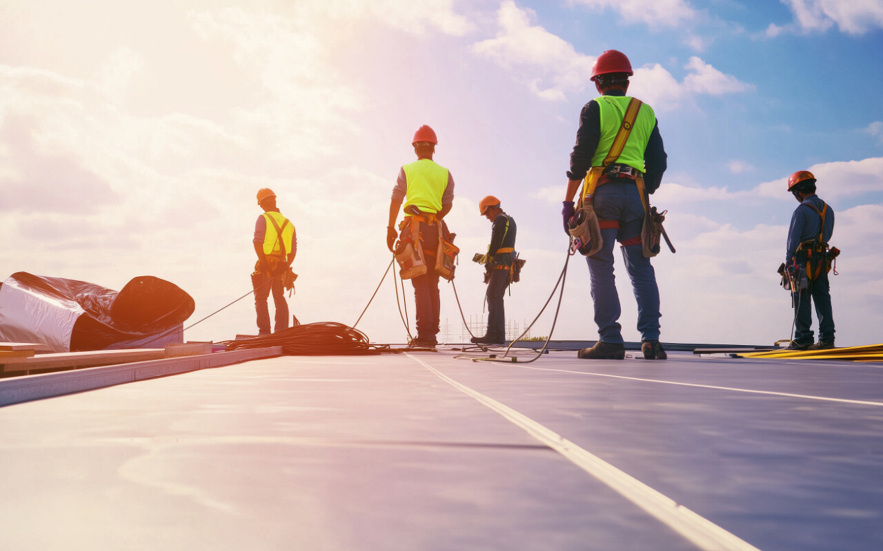Do Roofers Need Safety Equipment To Install A Flat Roof?